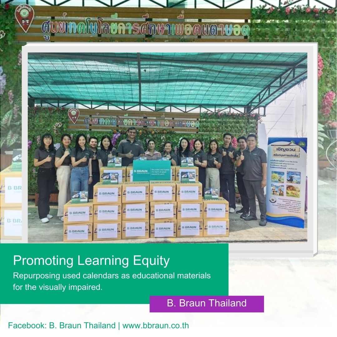 B. Braun Thailand's CSR Club donated over 1,000 used calendars to the ...